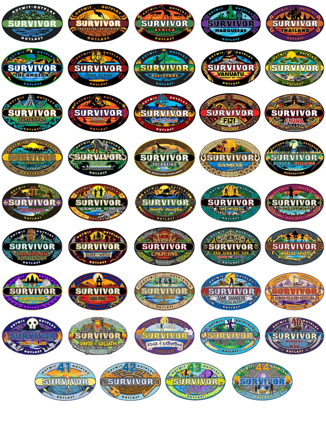 Survivor (TV Series) Challenges | Shapes